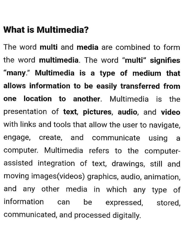 Multimedia and Multimedia Systems | PDF