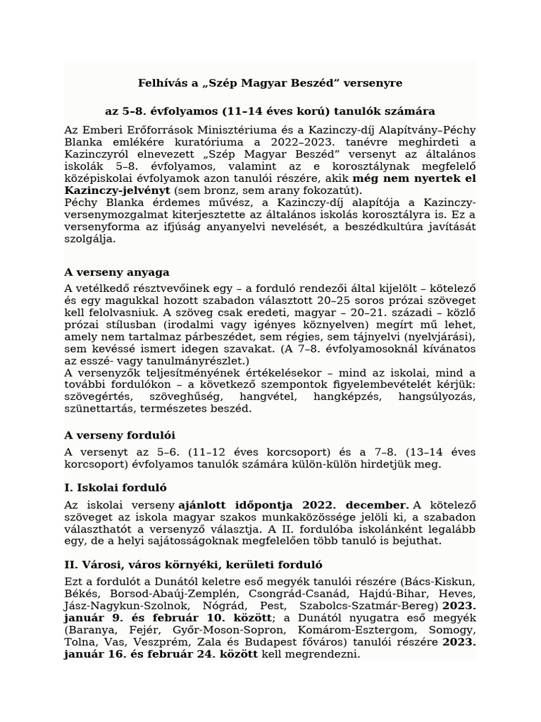 Szép Magyar Beszéd | PDF