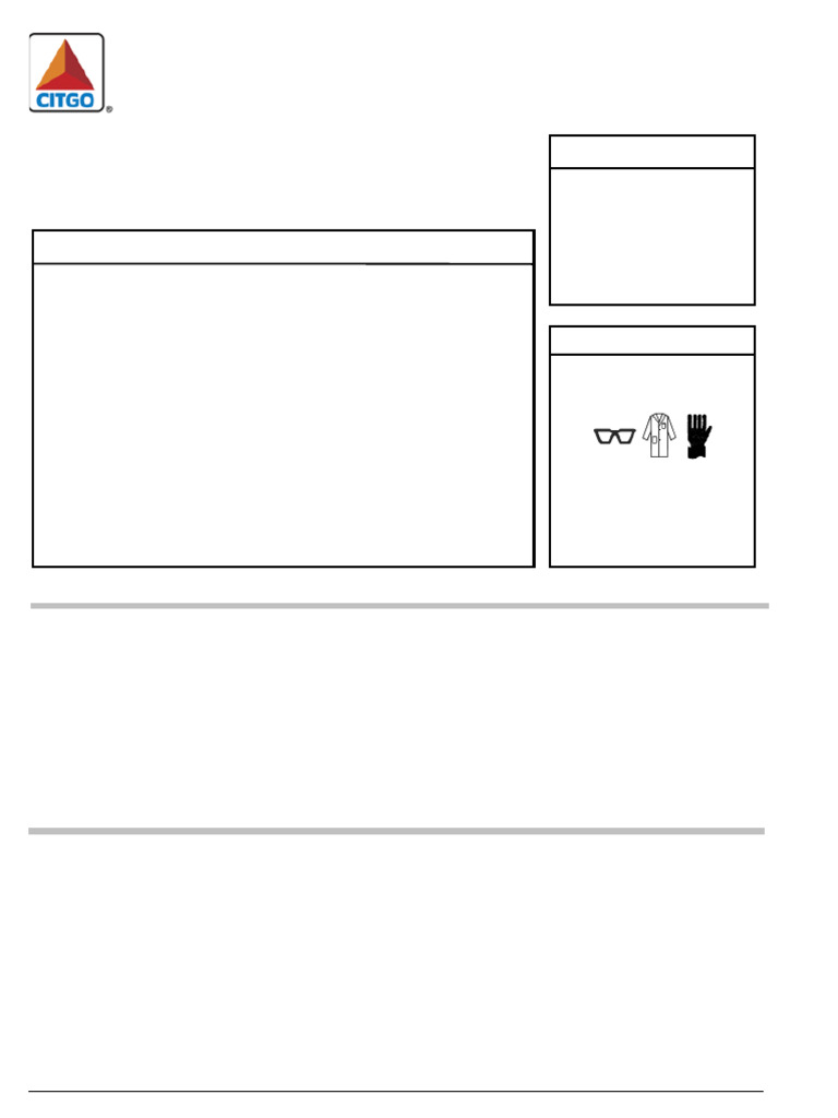 MSDS FUEL OIL No1 | PDF | Waste | Personal Protective Equipment