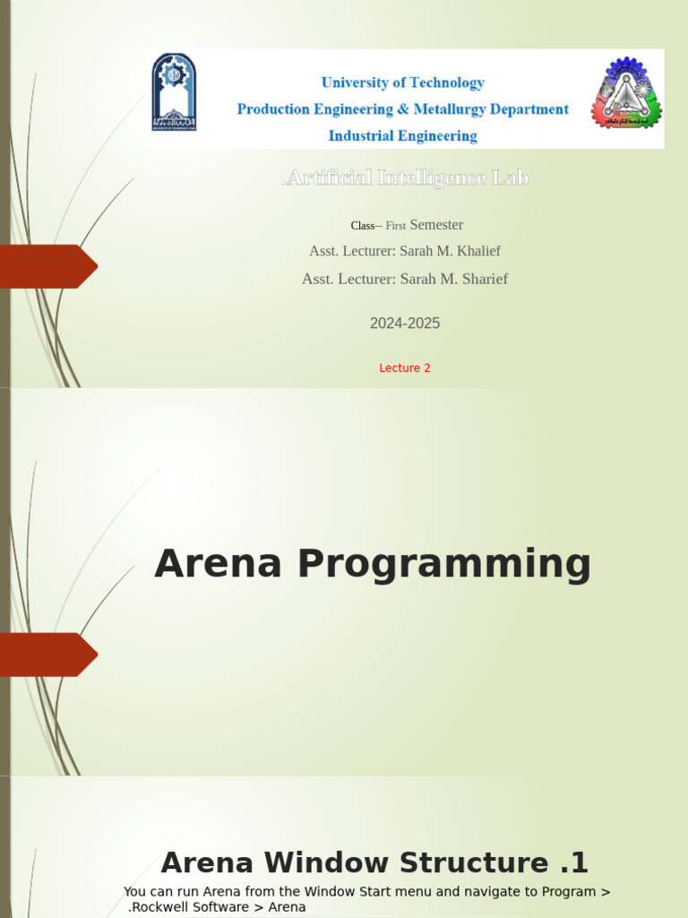 ARENA Programming2 | PDF