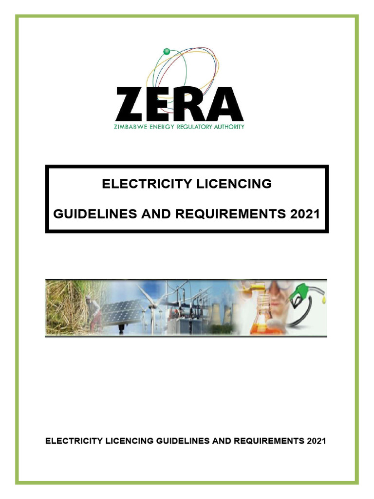 Electricity Licencing Guidelines 2021 | PDF | License | Electric Power Transmission