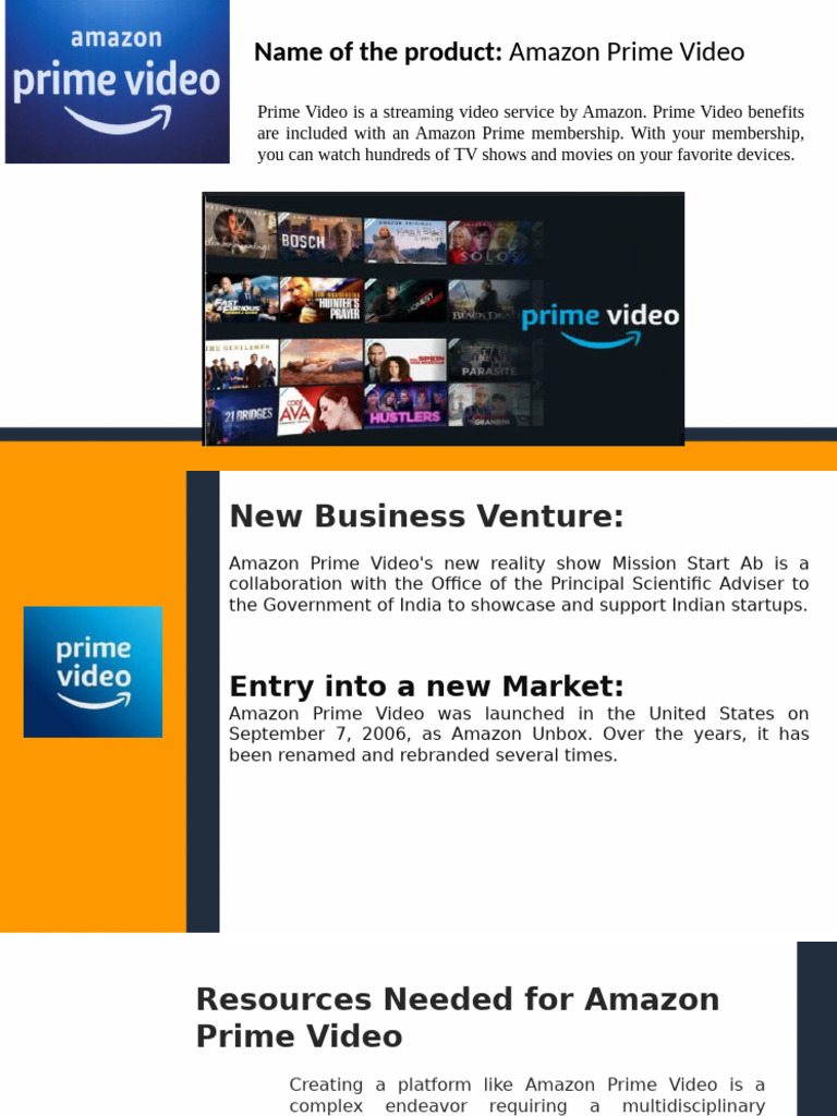 Amazon Prime Video: A Brief Overview | PDF | Business | Computers