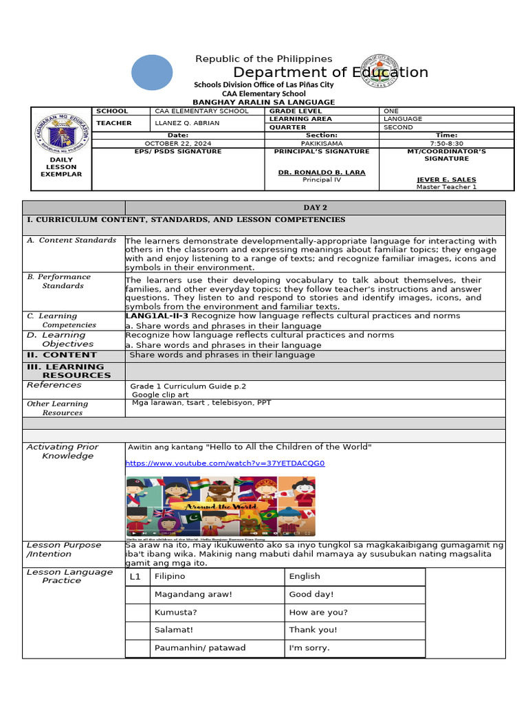 Language Q2 Week 4 D2 | PDF