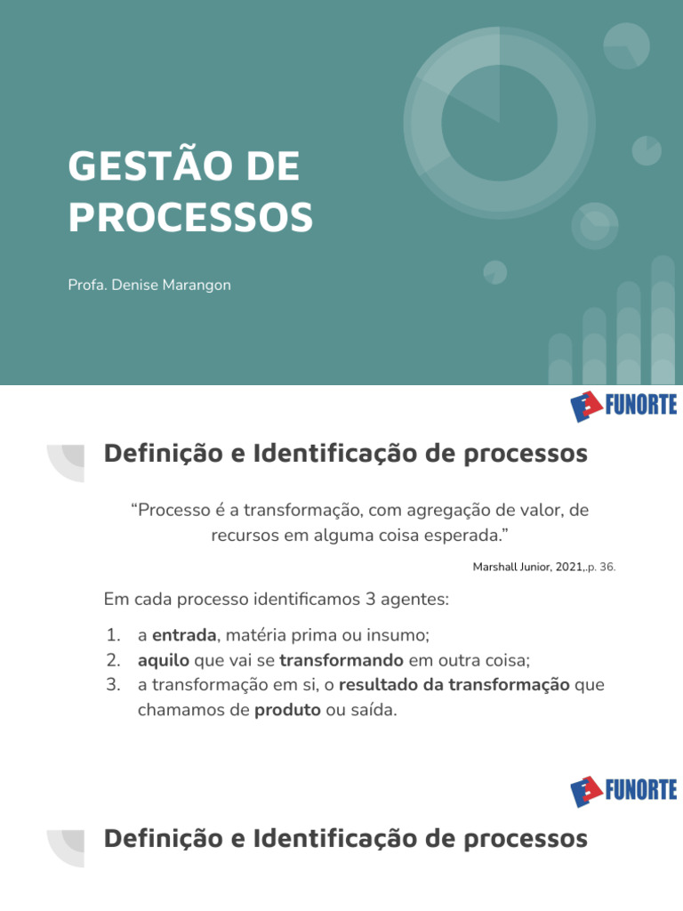 Aula 1 - GESTÃO DE PROCESSOS | PDF | Qualidade (negócios) | Business