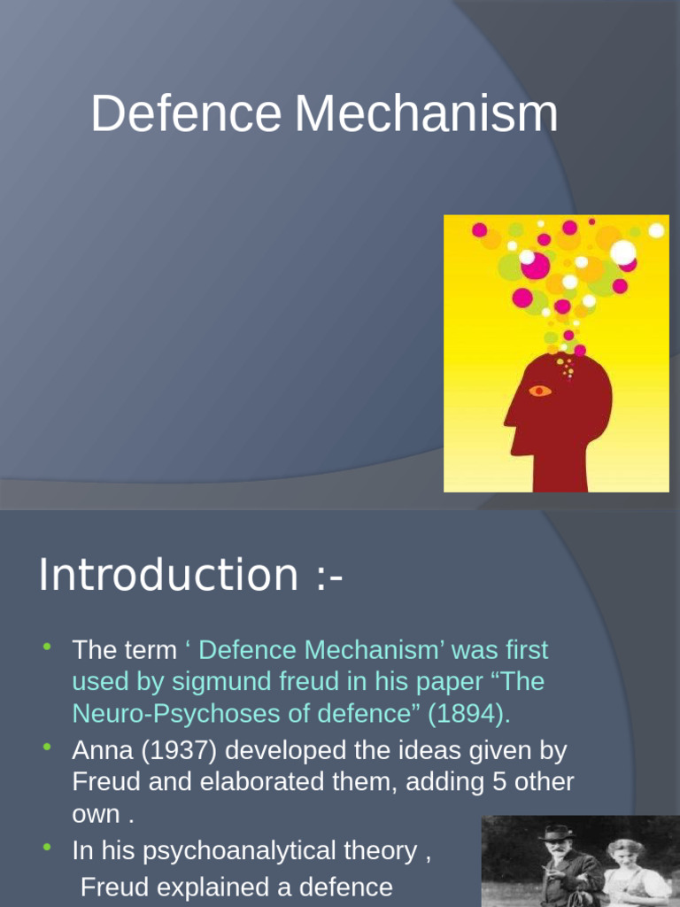 Defence Mechanism | PDF | Psychoanalysis | Sigmund Freud