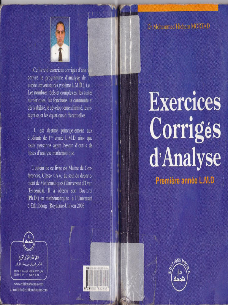 Exercices Corriges Analyse 1 Er Annee | PDF