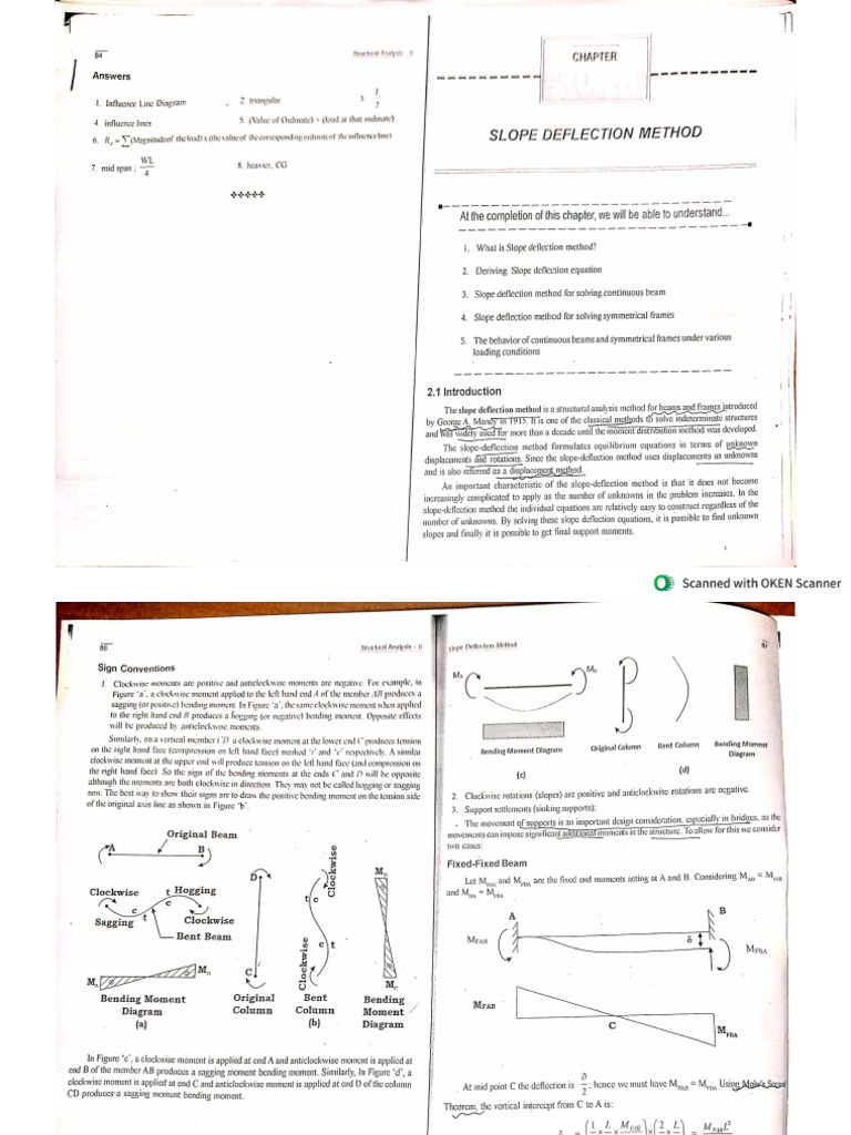 Unit - 2 Slope Deflection | PDF