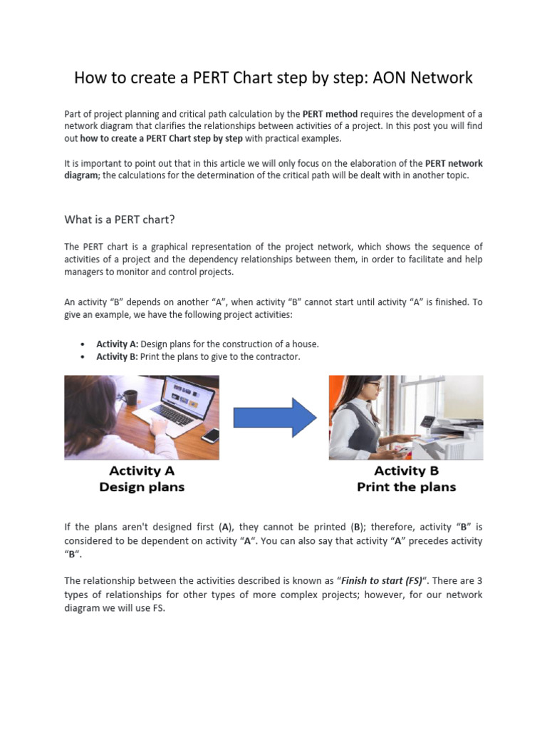 How to create a PERT Chart step by step | PDF