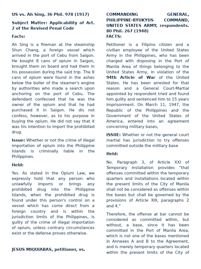 US vs Ah Sing | PDF | Jurisdiction | Fourth Amendment To The United ...