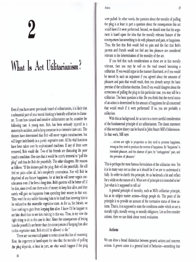 Feldman - What is Act Utilitarianism | PDF
