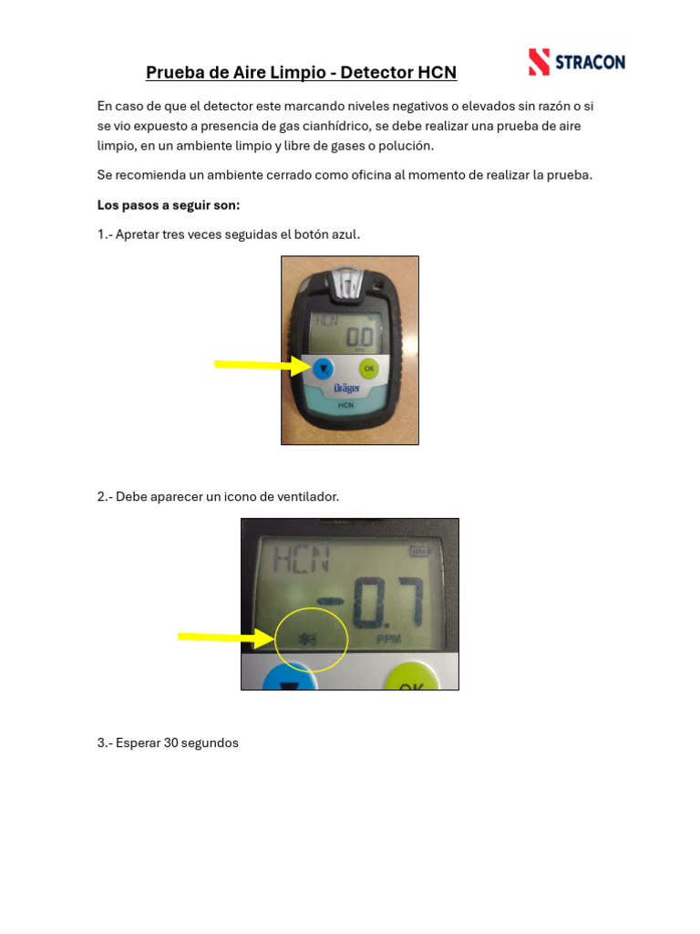Prueba de Aire Limpio para Detector HCN | PDF | Cocina, comidas y vino
