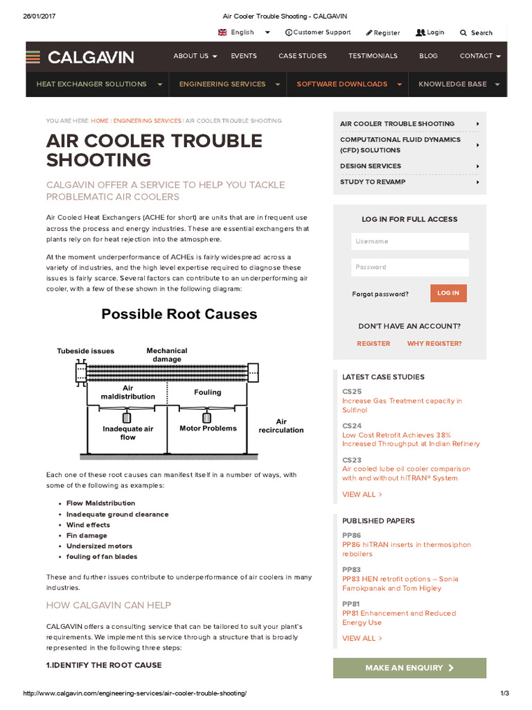Air Cooler Trouble Shooting | PDF