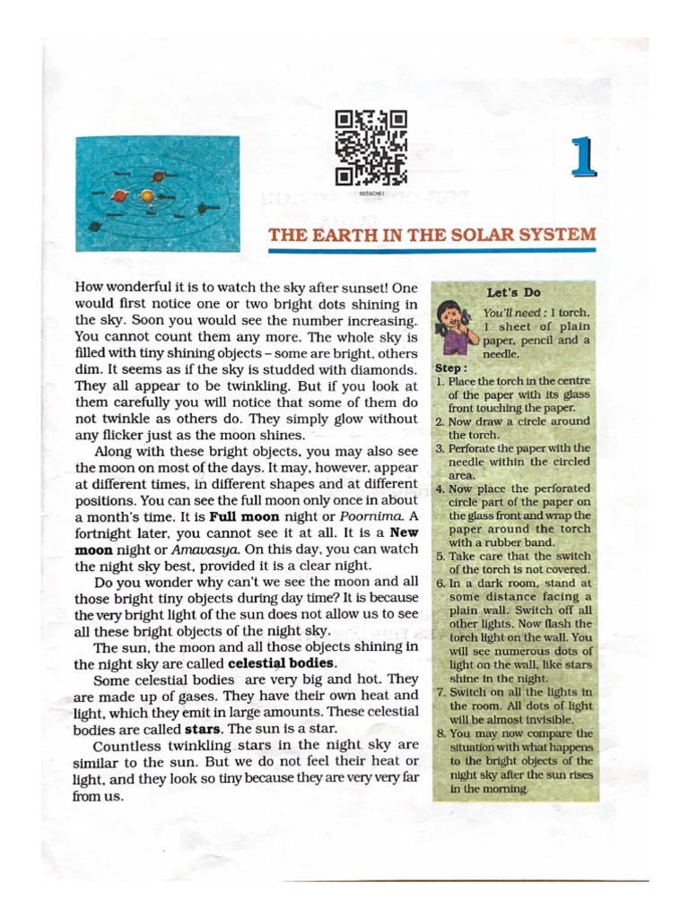 Ch-1 The Earth in The Solar System | PDF