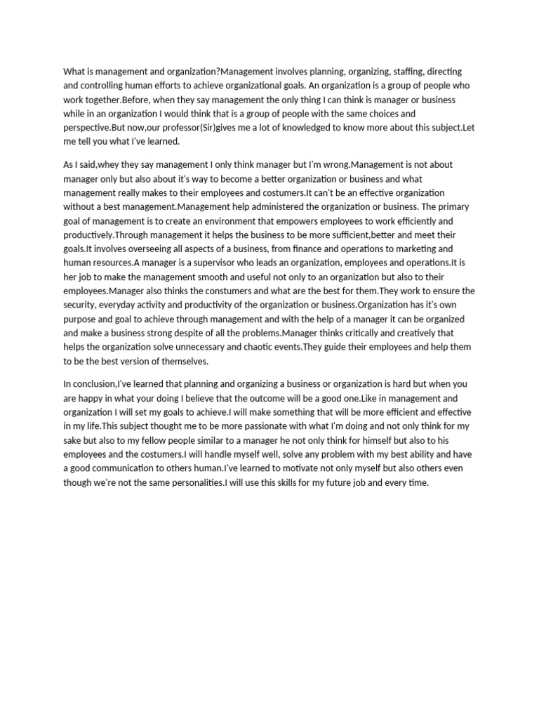 What Is managem-WPS Office | PDF | Goal | Human Resources