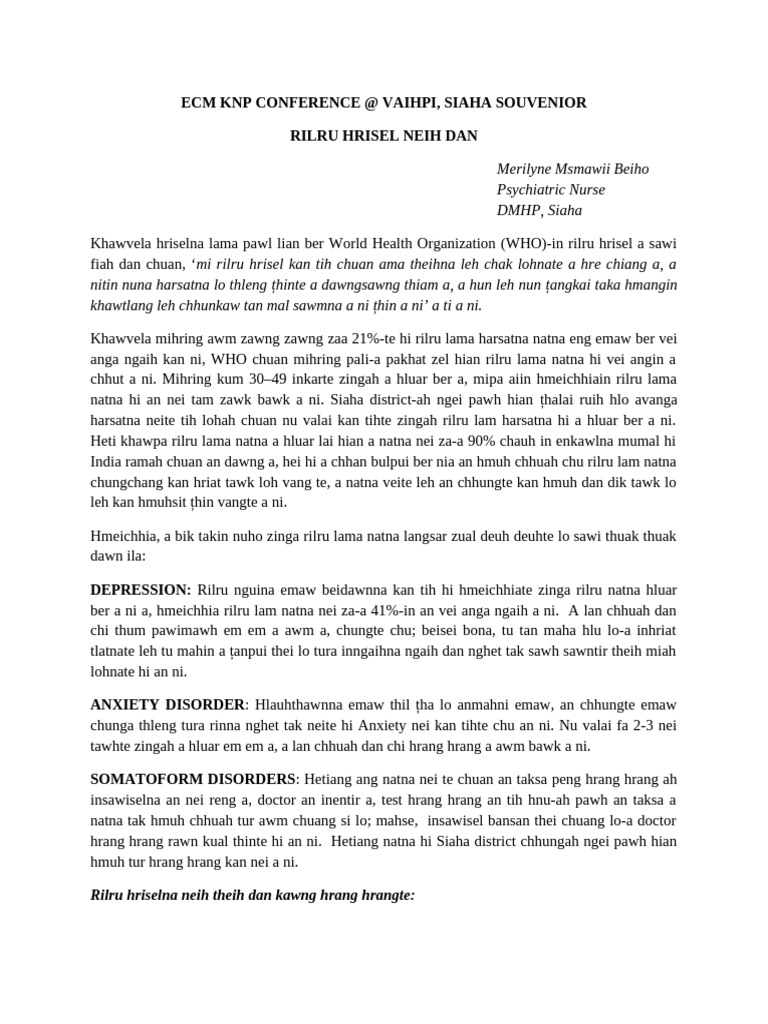 KNP Pakhypi at VAihpi Souvenior Article 2020 | PDF | Self-Improvement