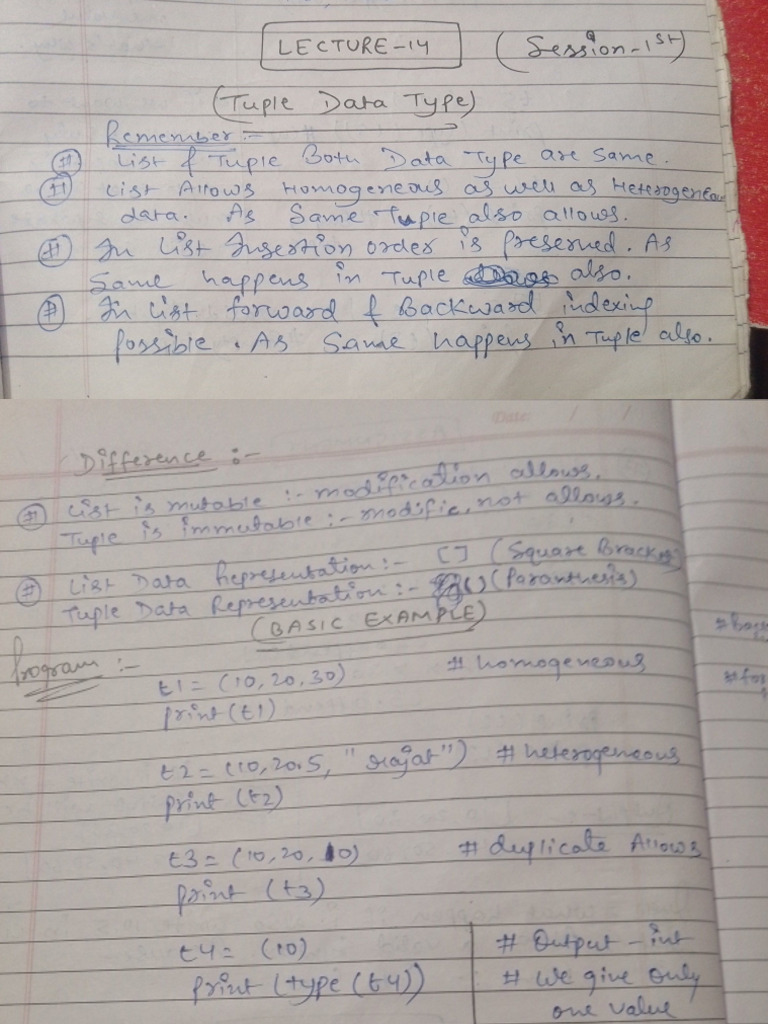 Tuples Notes | PDF Tuples Notes | PDF