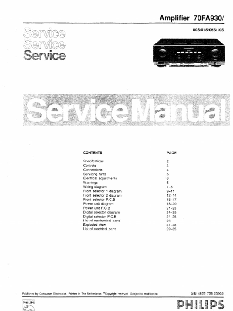 Philips 70fa930 SM | PDF