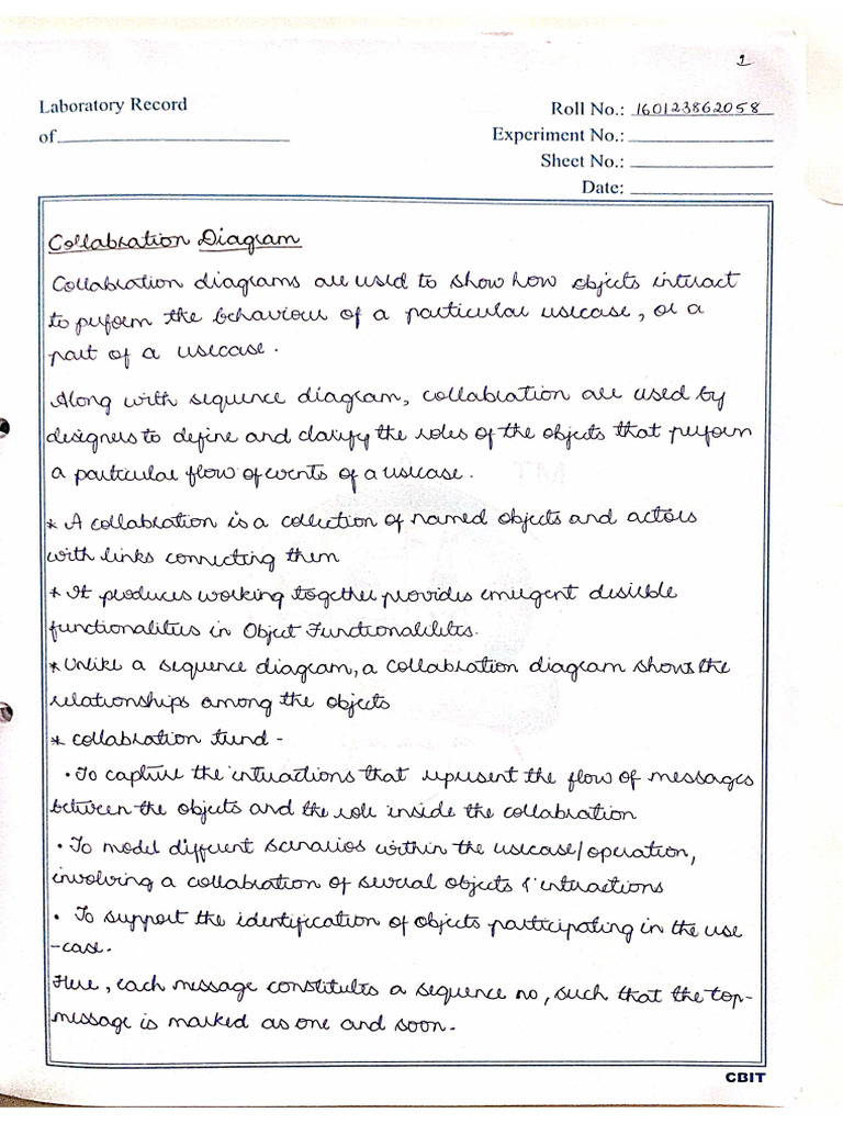 Collaboration & State Machine | PDF