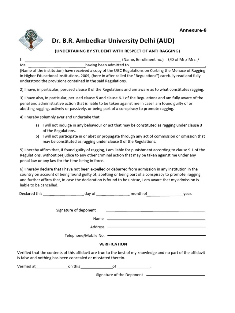 Annexure BY STUDENT | PDF | Affidavit | Justice