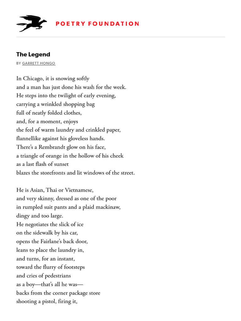 The Legend _ The Poetry Foundation | PDF