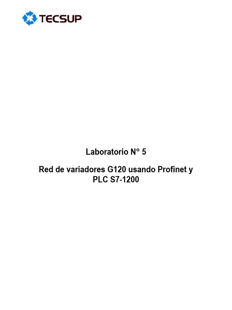 6.4 - Red Profinet de Varadores G120 Con S7-1200 - 2023 | PDF ...