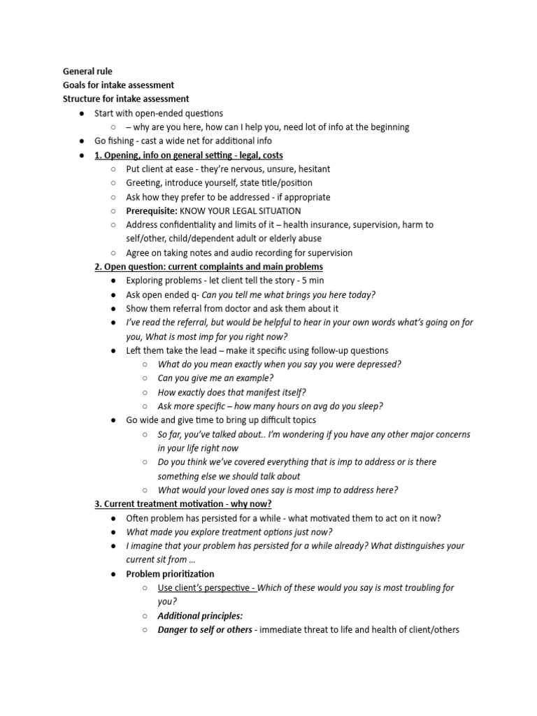 Effective Intake Assessment Strategies | PDF | Substance Abuse ...
