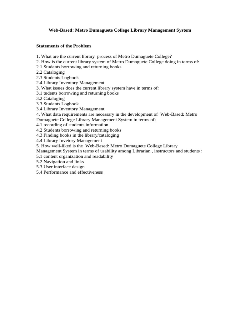 capstone-SOP | PDF | Usability | Libraries