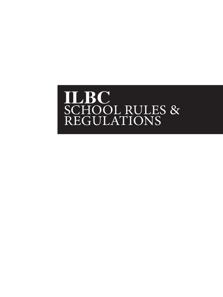 School Rules Regulations 2015 16 | PDF | Laboratories | Clothing
