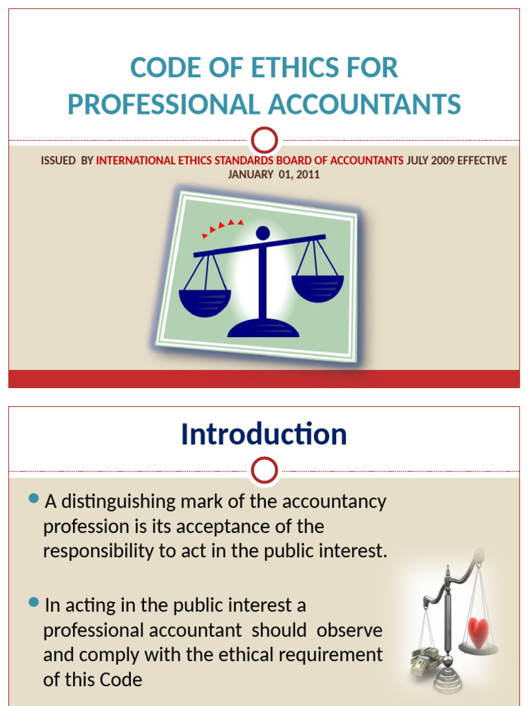 Chap. 6 Code of Ethics For CPAs | PDF | Audit | Conflict Of Interest