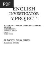 English Project Xii | PDF | Fear | Anxiety