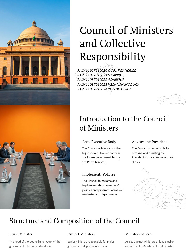 Council of Ministers' Collective Responsibility | PDF | Government ...