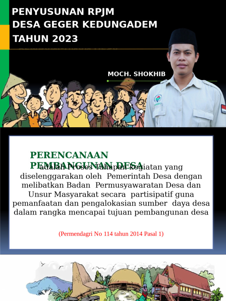 Penyusunan RPJM Desa Geger 2023 - Moch. Shokhib | PDF