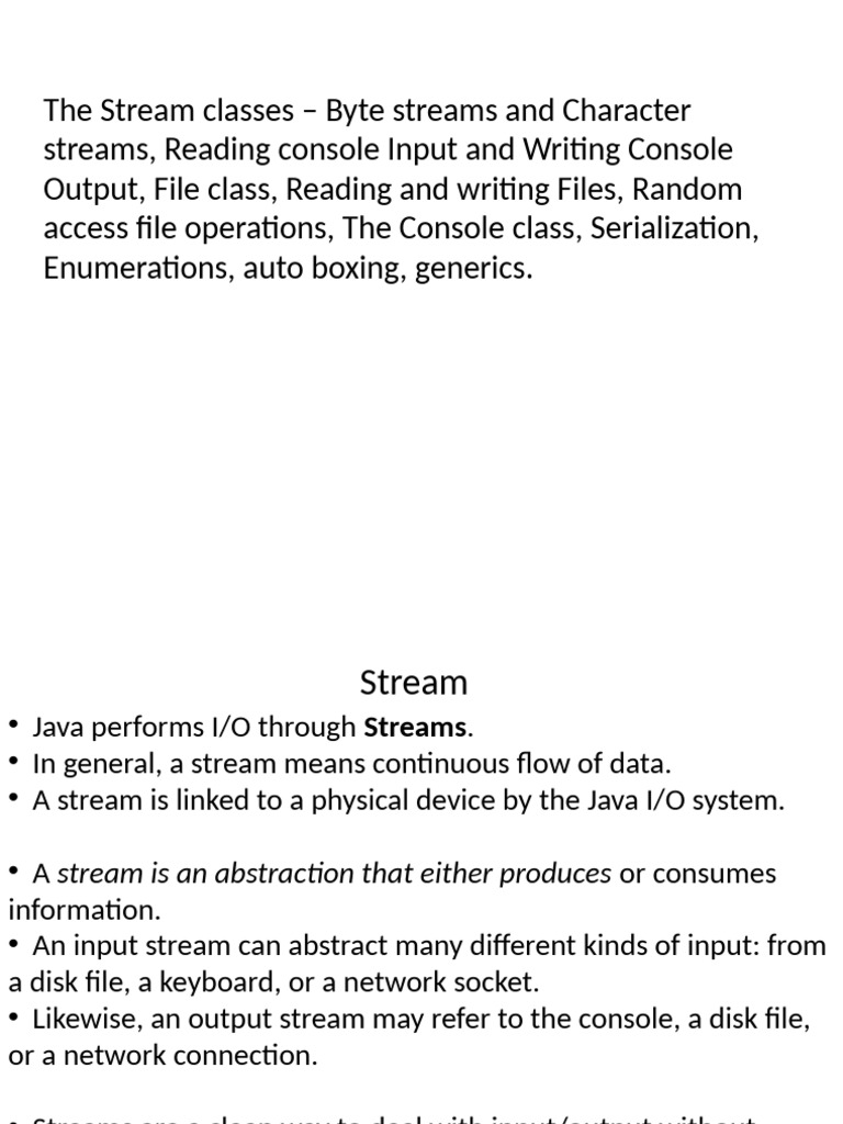 3rd Chap-Streams | PDF | Input/Output | Class (Computer Programming)