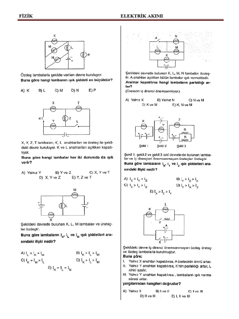 SNF Elektri̇k Akimi Vi 100 (Lambalar) | PDF
