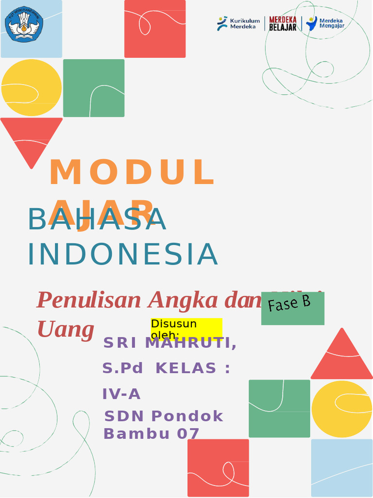 Modul Ajar Bindo - Sri Mahruti - KLS 4 A | PDF