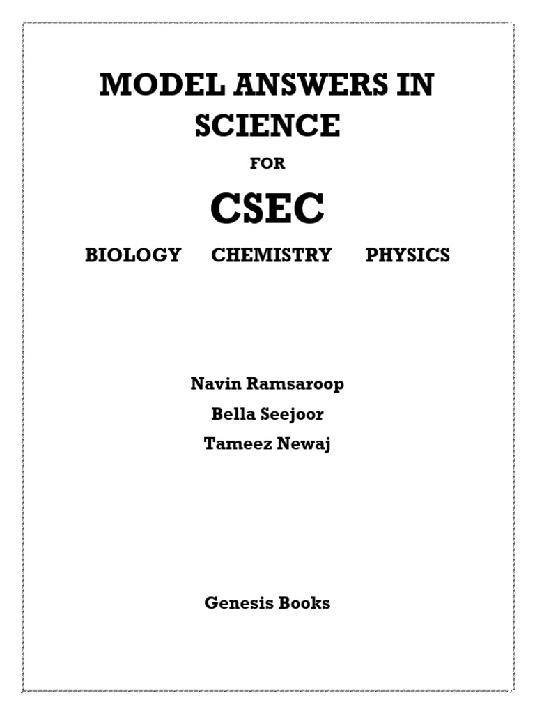 Csec Biology 2010-18 Solutions - Compressed | PDF | Photosynthesis | Artery