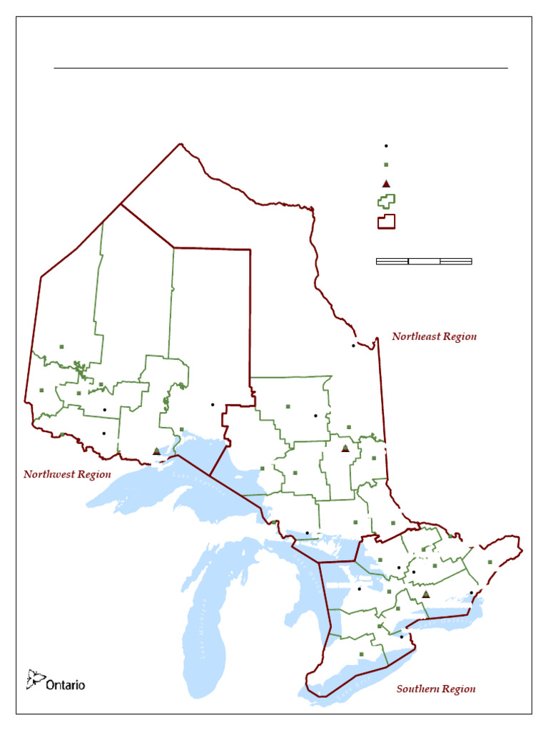 MNRF Districts Map en 2020-01-08 | PDF