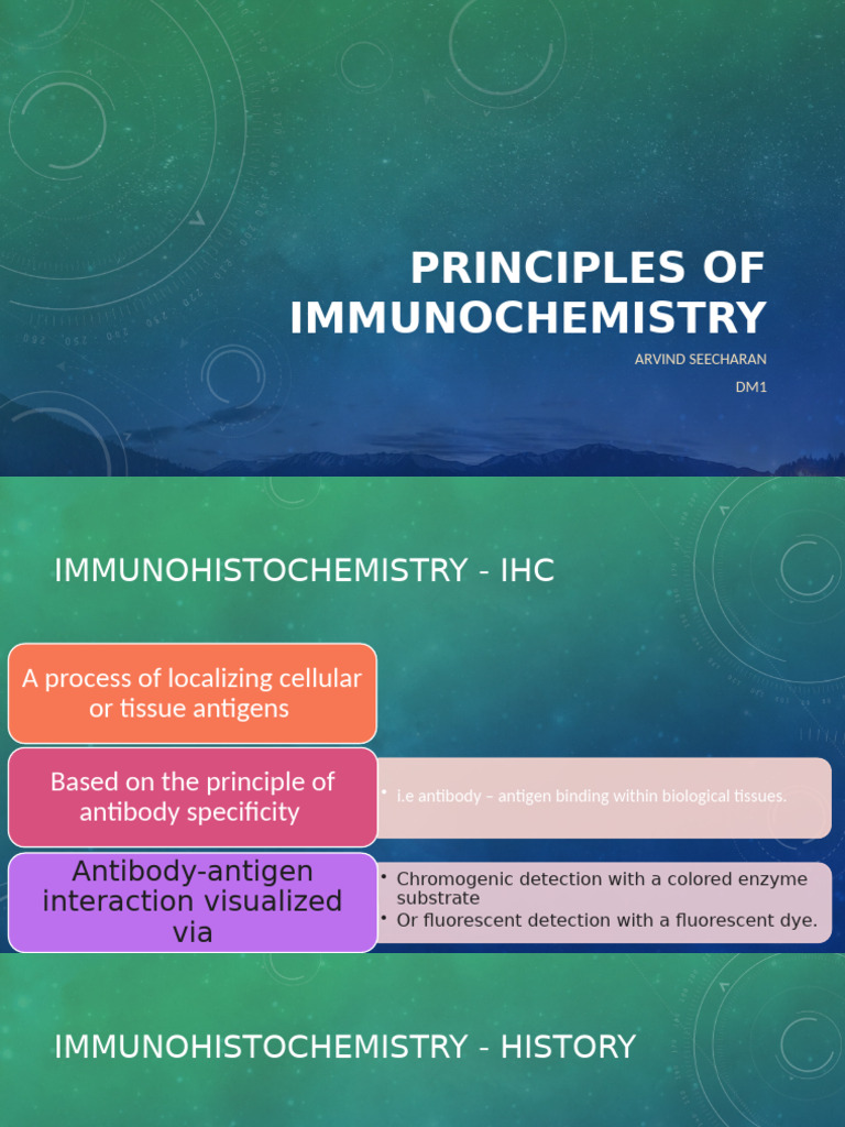 Principles of Immunohistochemistry | PDF | Immunohistochemistry | Biomarker