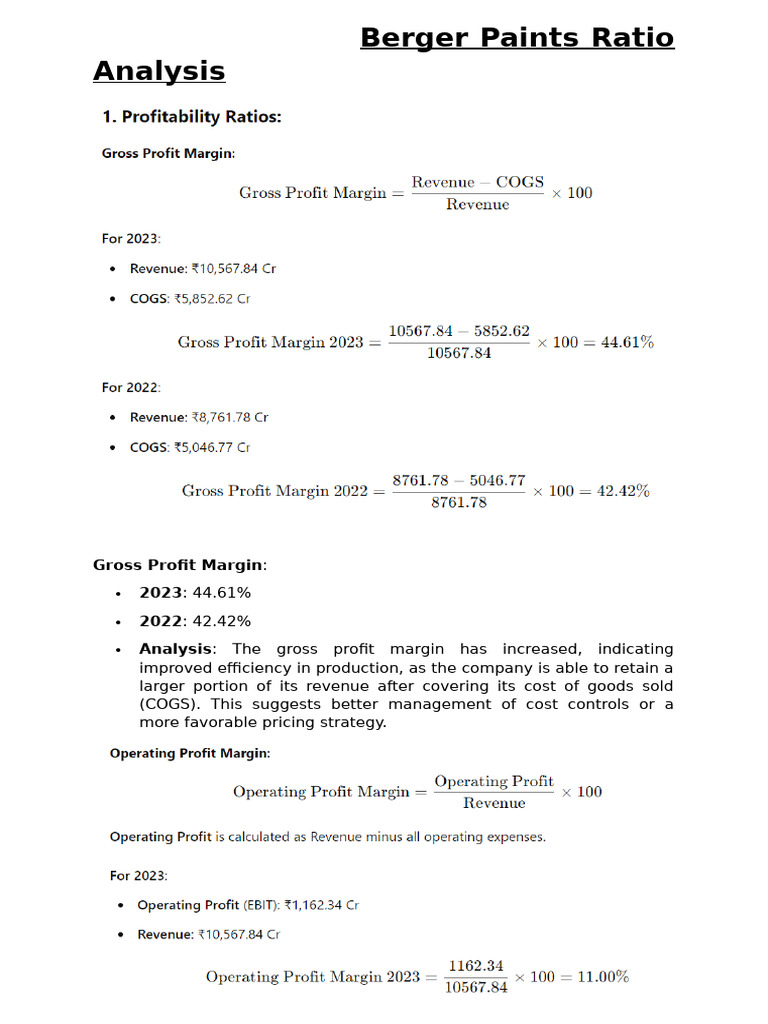 Gross Profit Margin | PDF | Investing | Gross Margin
