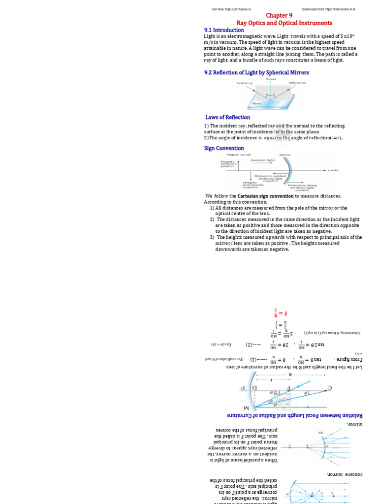 Hsslive - XII - 9 - Physics-Seema-2025 - Booklet | PDF | Optics ...
