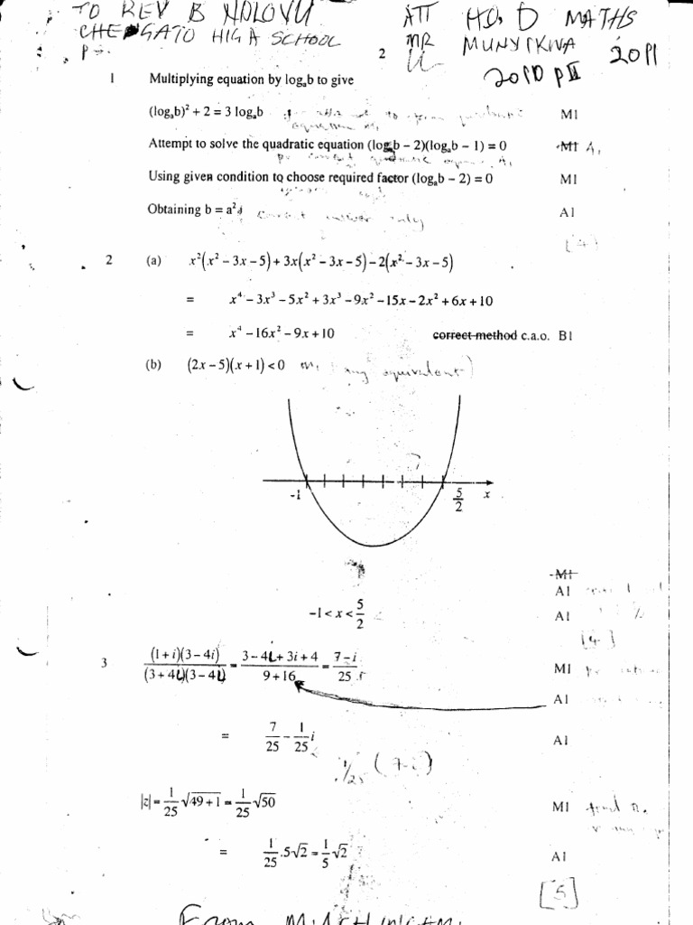 Quadratic and Logarithmic Equation Solutions | PDF | Radio Technology