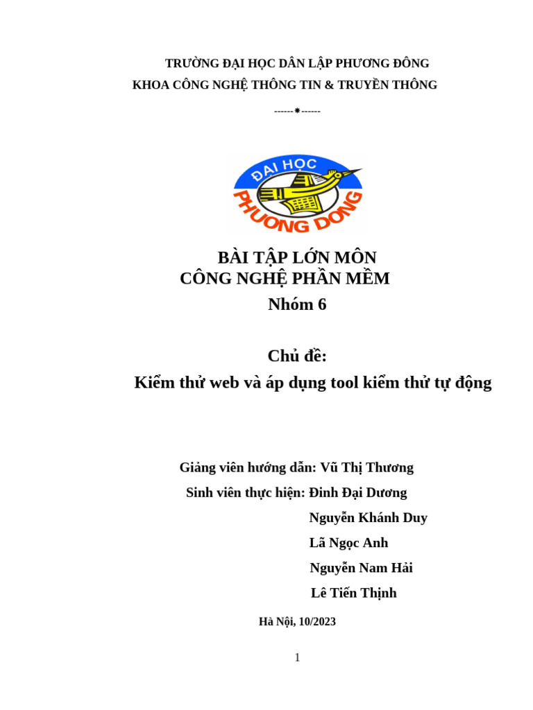 KTPM Nhóm6 Đề12 | PDF