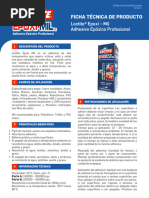 Loctite Epoxi-Mil: Adhesivo Profesional | PDF | Epoxy | El plastico