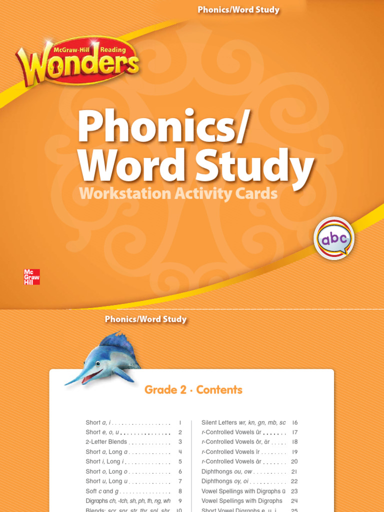 2 Workstation Activity Cards Phonics - Word Study | PDF | Phonics | Vowel