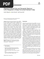 Supine Roll Test for HC-BPPV Diagnosis | PDF | Vertigo | Diseases And ...