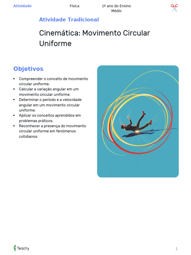 Cinematica - Movimento Circular Uniforme | PDF | Física | Science