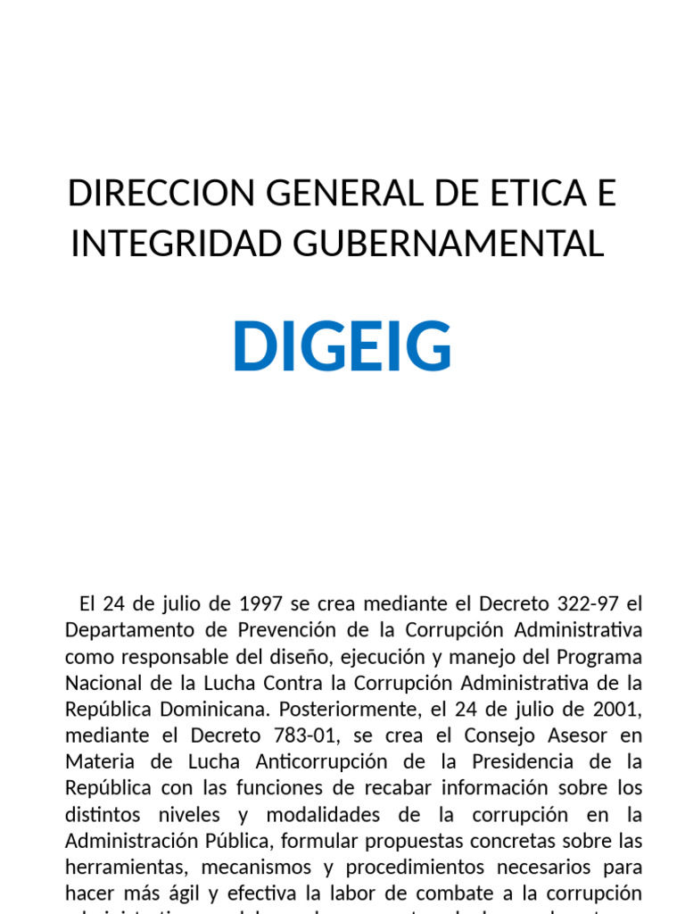 Direccion General de Etica e Integridad Gubernamental | PDF | Política