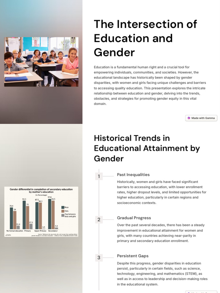 Gender Equity In Education Strategies Pdf Gender Studies Gender