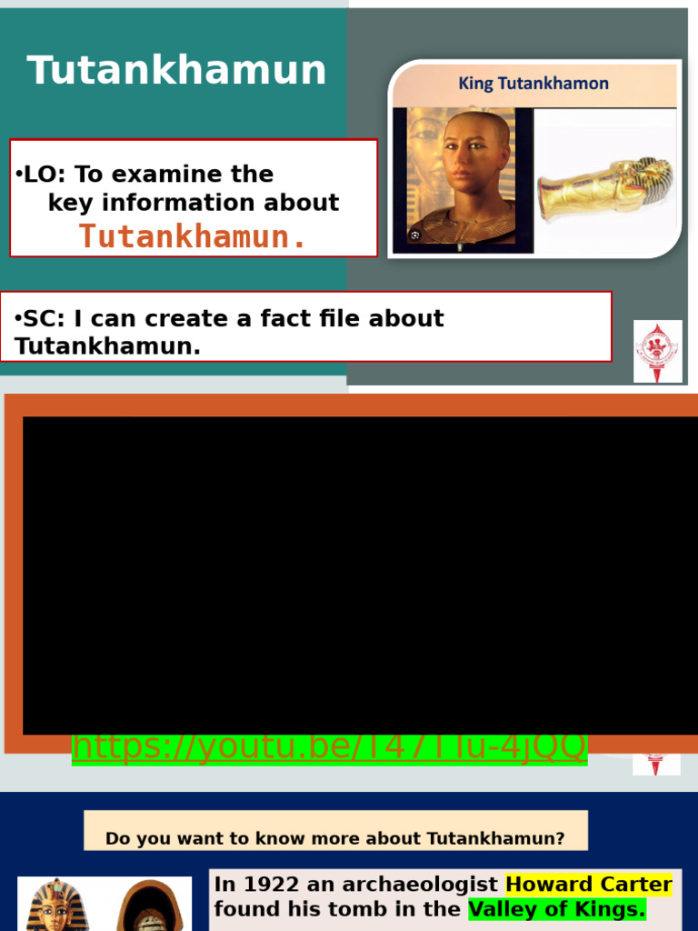 Tutankhamun Fact File Overview | PDF | Social Science