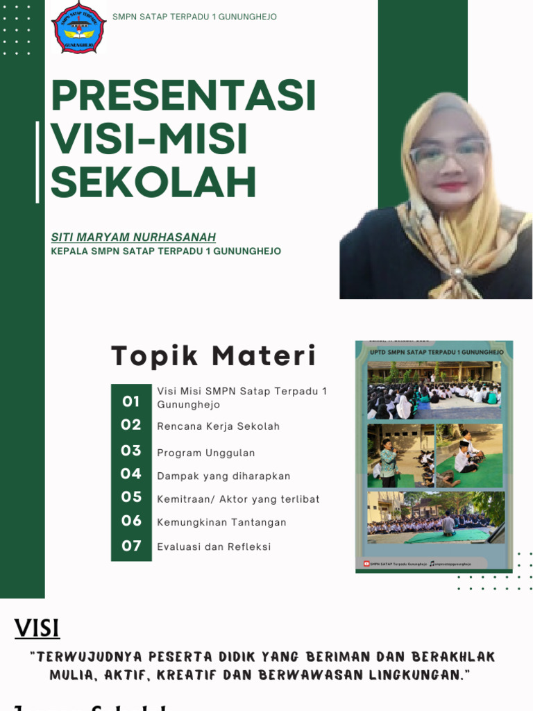 Presentasi Visi & Misi Sekolah | PDF